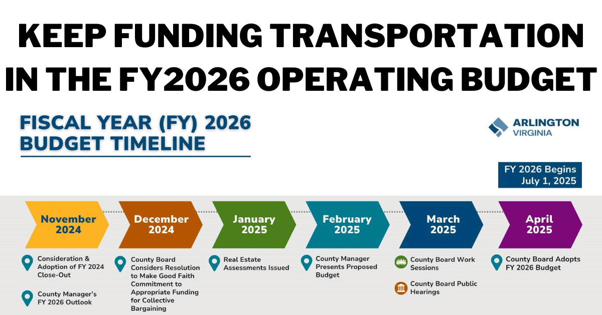 Keep Funding Transportation in the FY2026 Operating Budget